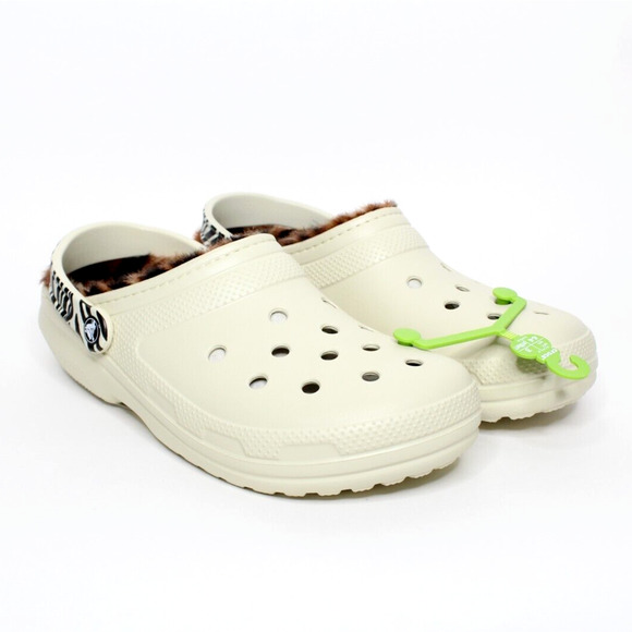 CROCS | Shoes | Crocs Classic Cheetah Lined Zebra Animal Remix Clog ...